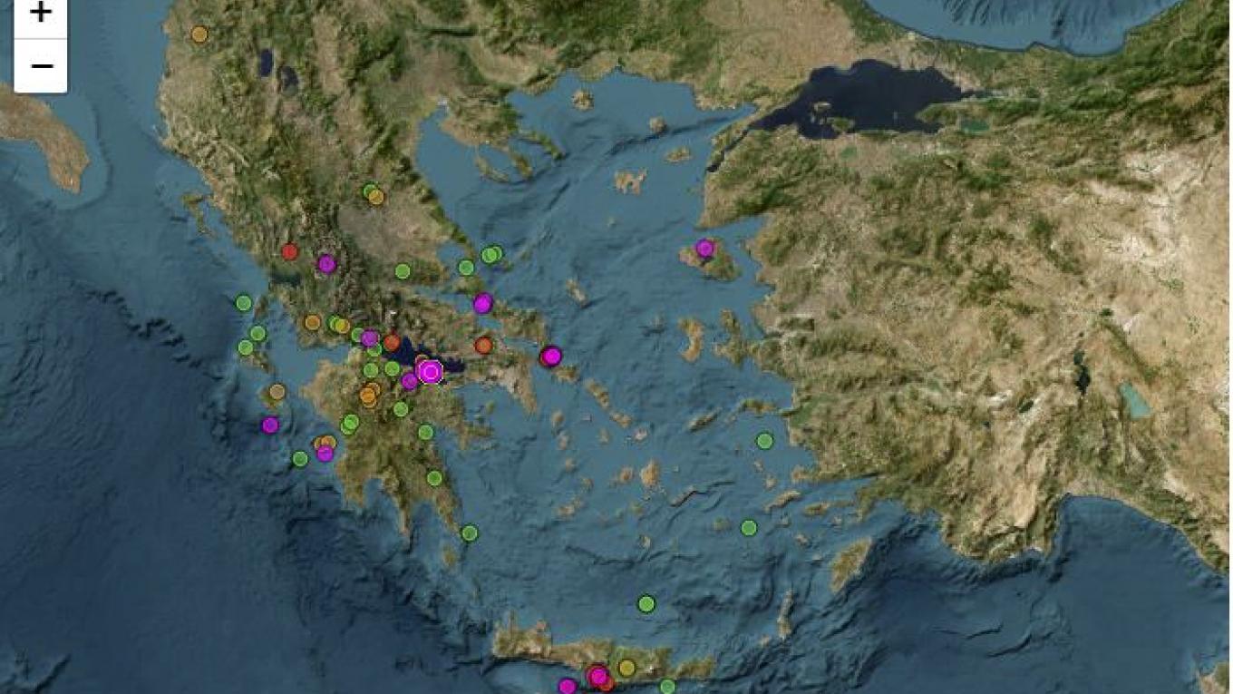 Σεισμός τώρα: Αισθητική σεισμική δόνηση στην Κόρινθο | ΕΛΛΑΔΑ ...